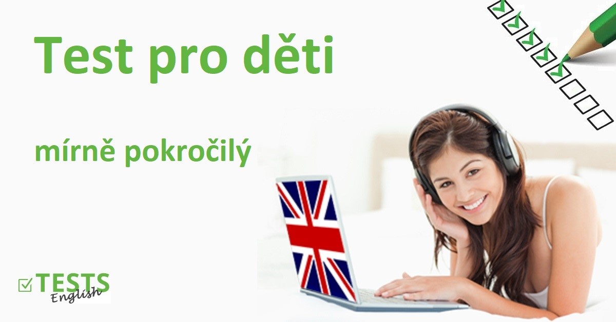 Anglický test pro děti 1
